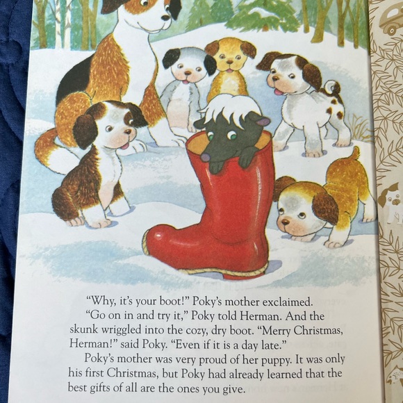 little golden book | Other | Vintage Poky Little Puppys First Christmas ...